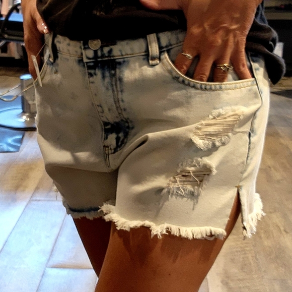 Shorts | Stonewashed Distressed Jean Shorts | Poshmark